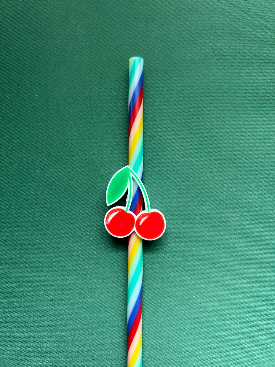 Cherries Straw Topper – The Ameys Make Everything