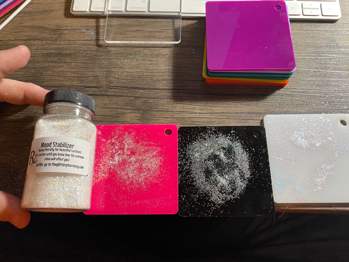 RTS: Acrylic Glitter Check Set – The Ameys Make Everything, LLC